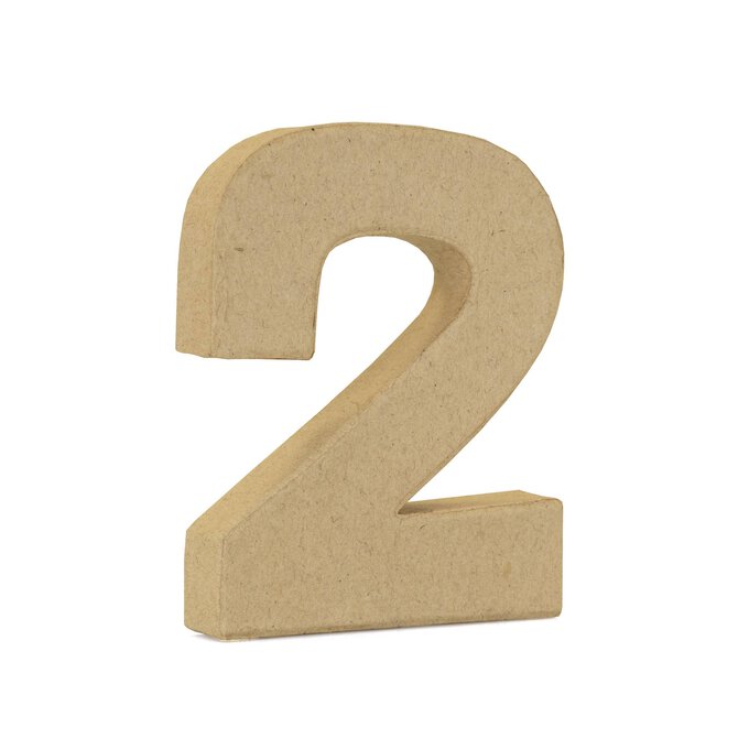 Mini Mache Number 2 10cm | Hobbycraft