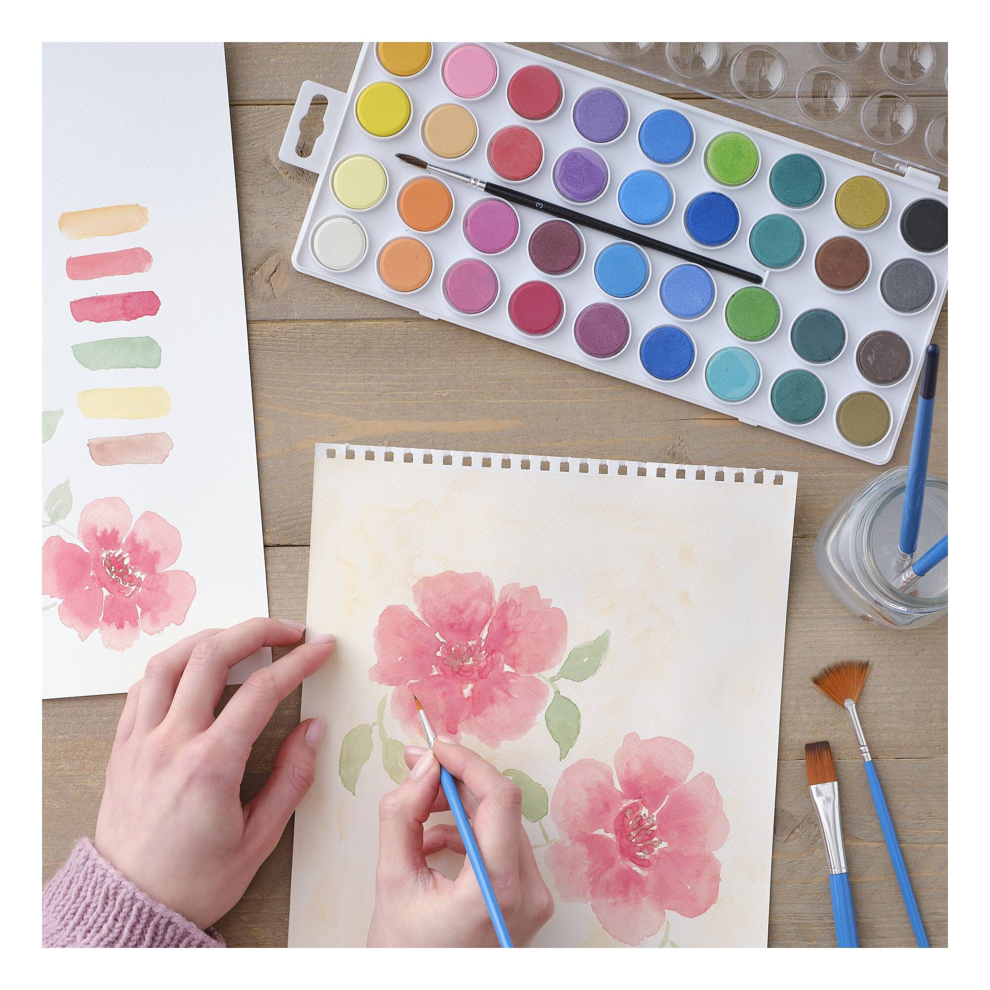 Watercolour Pans Set 36 Pieces | Hobbycraft