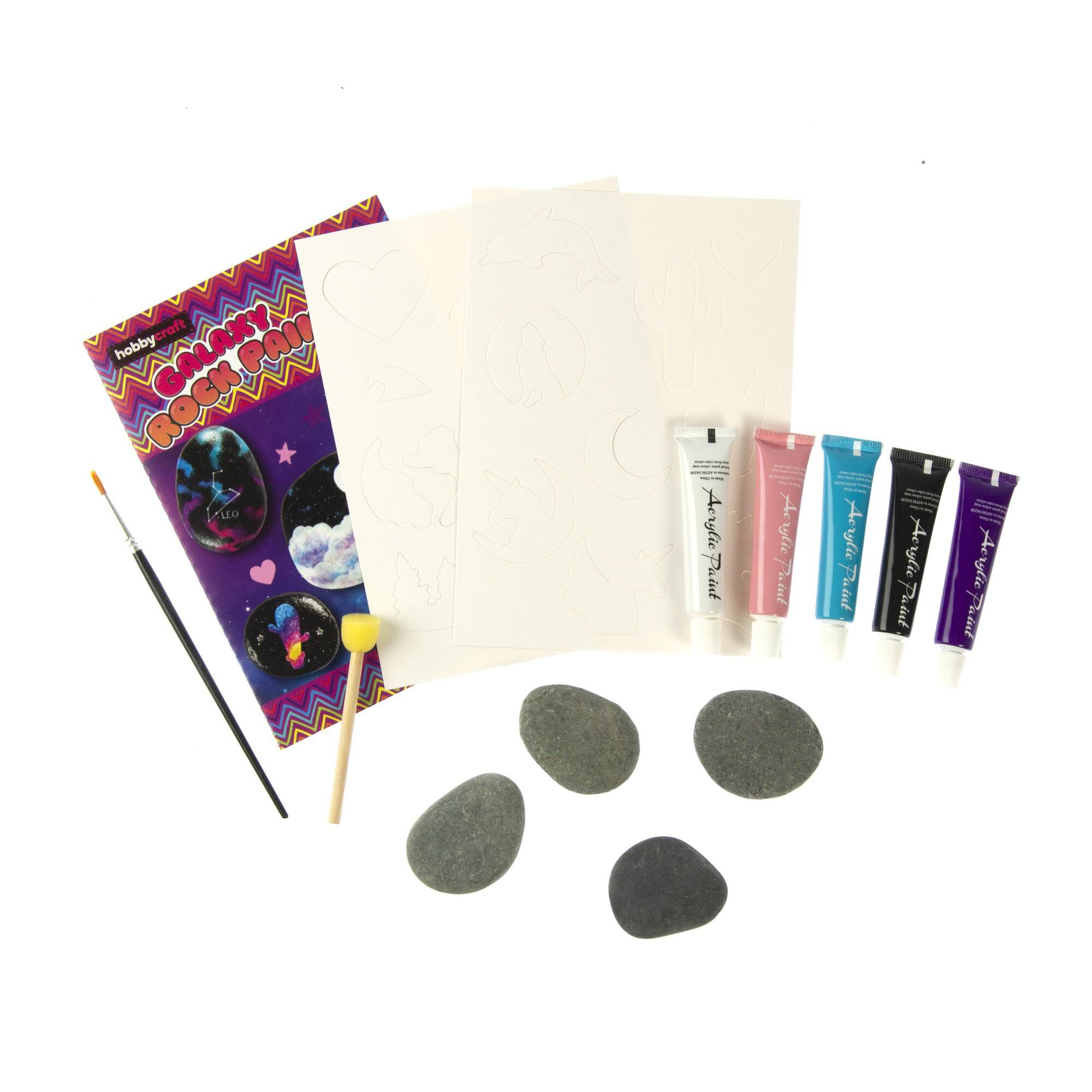 Galaxy Rock Painting | Hobbycraft