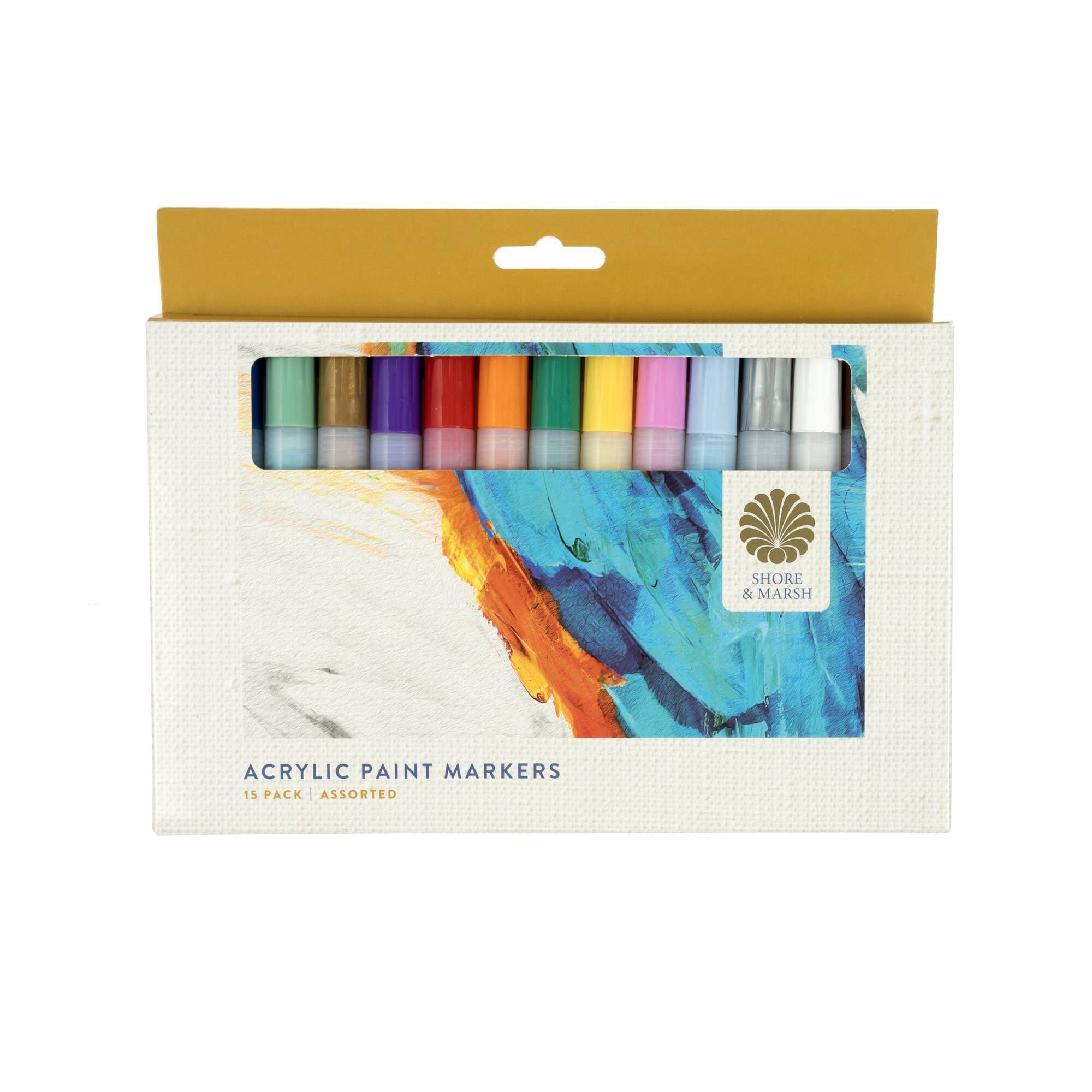 Shore & Marsh Assorted Paint Markers 15 Pack | Hobbycraft