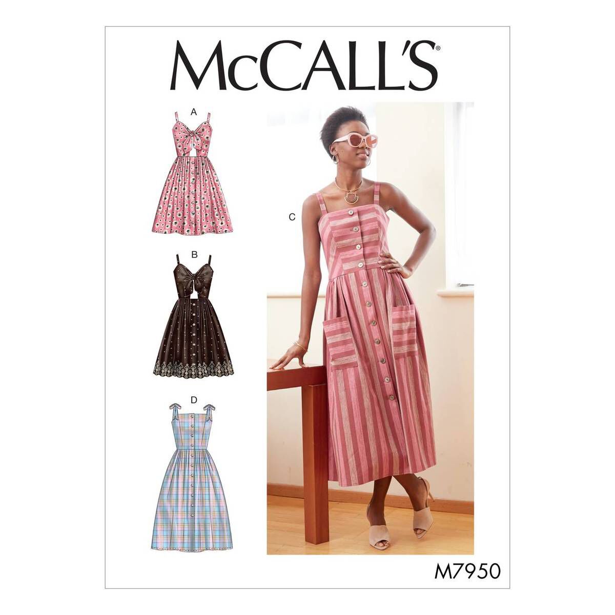 McCall’s Women’s Dresses Sewing Pattern M7950 (6-14) | Hobbycraft