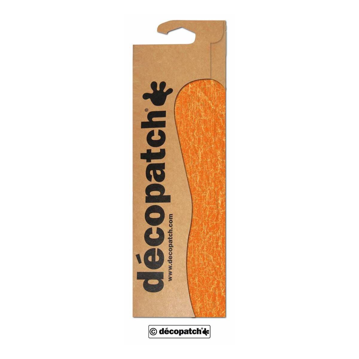 Decopatch Orange Crackle Paper 3 Sheets | Hobbycraft