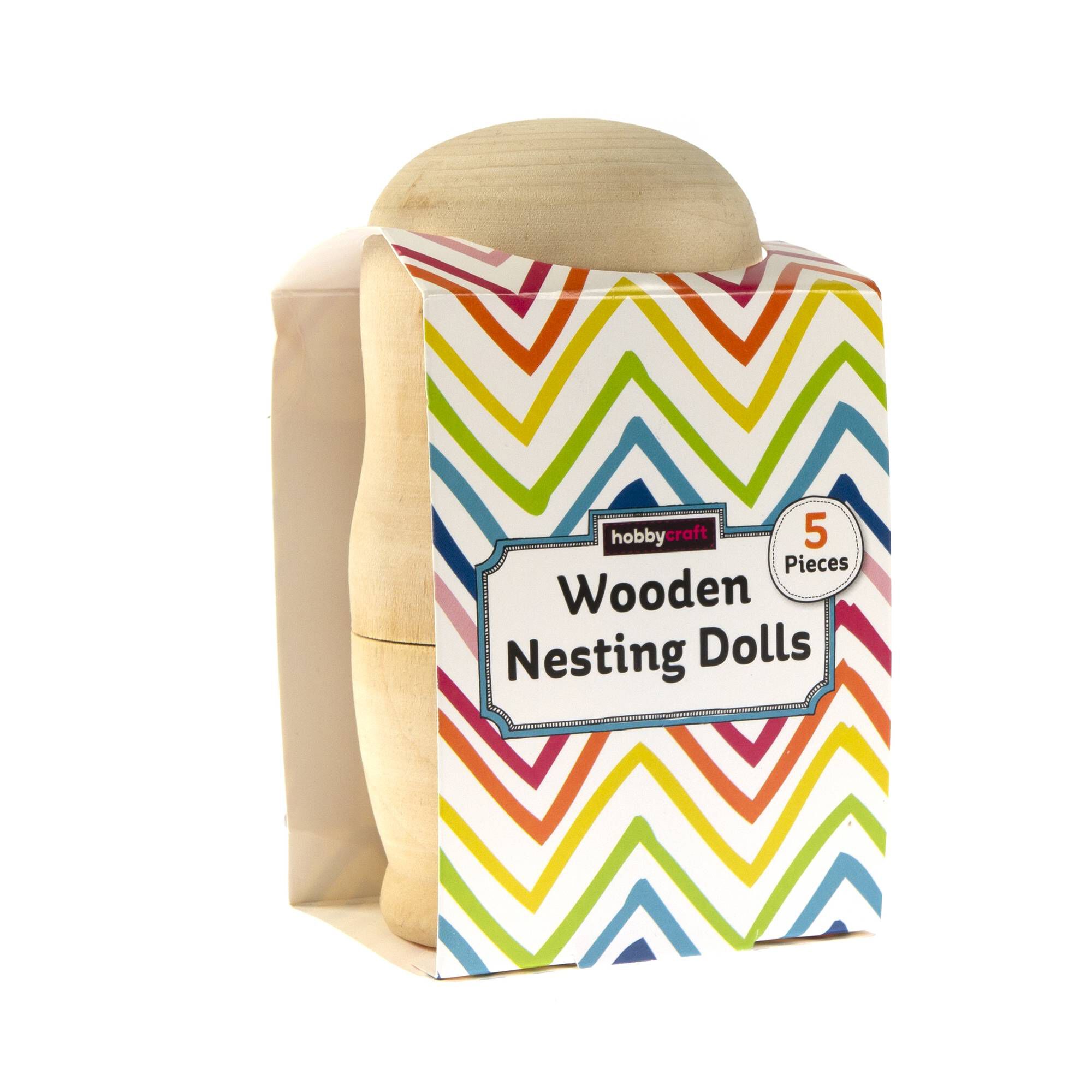 Wooden Nesting Dolls 5 Pieces | Hobbycraft