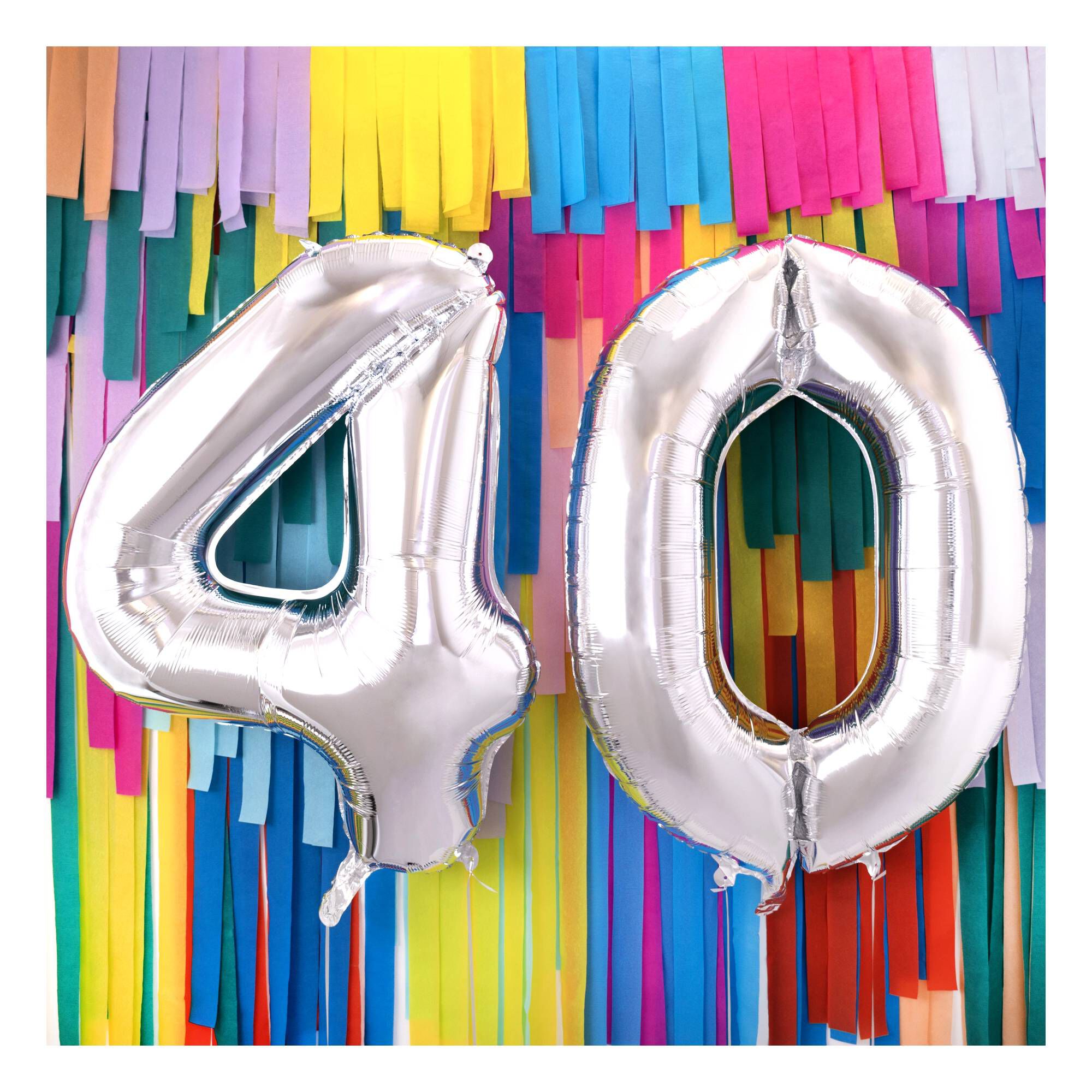Extra Large Silver Foil Number 4 Balloon | Hobbycraft