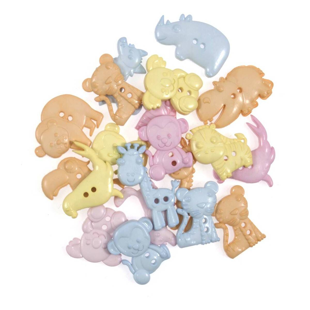 Trimits Pastel Safari Craft Buttons 20g | Hobbycraft