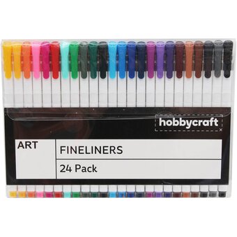 Coloured Fineliners 24 Pack | Hobbycraft