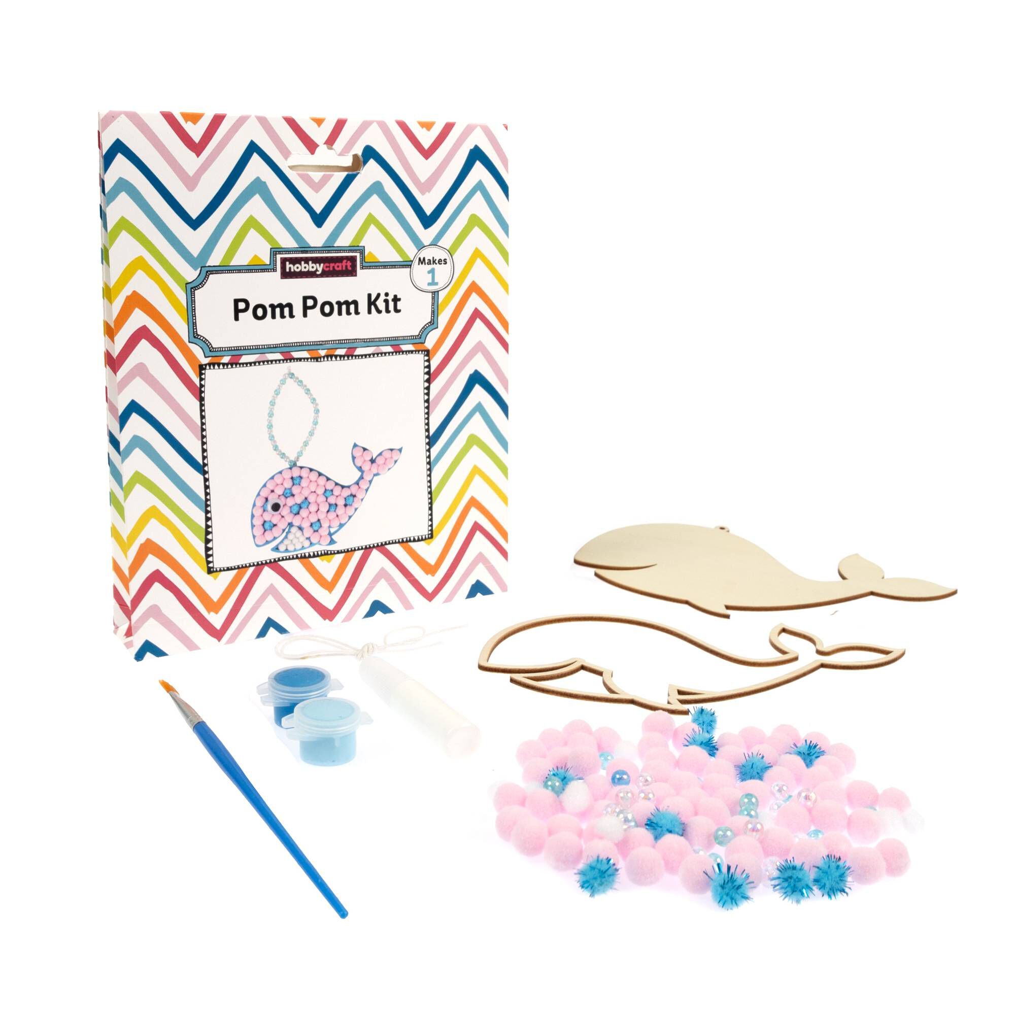 Make Your Own Pom Pom Whale Kit | Hobbycraft