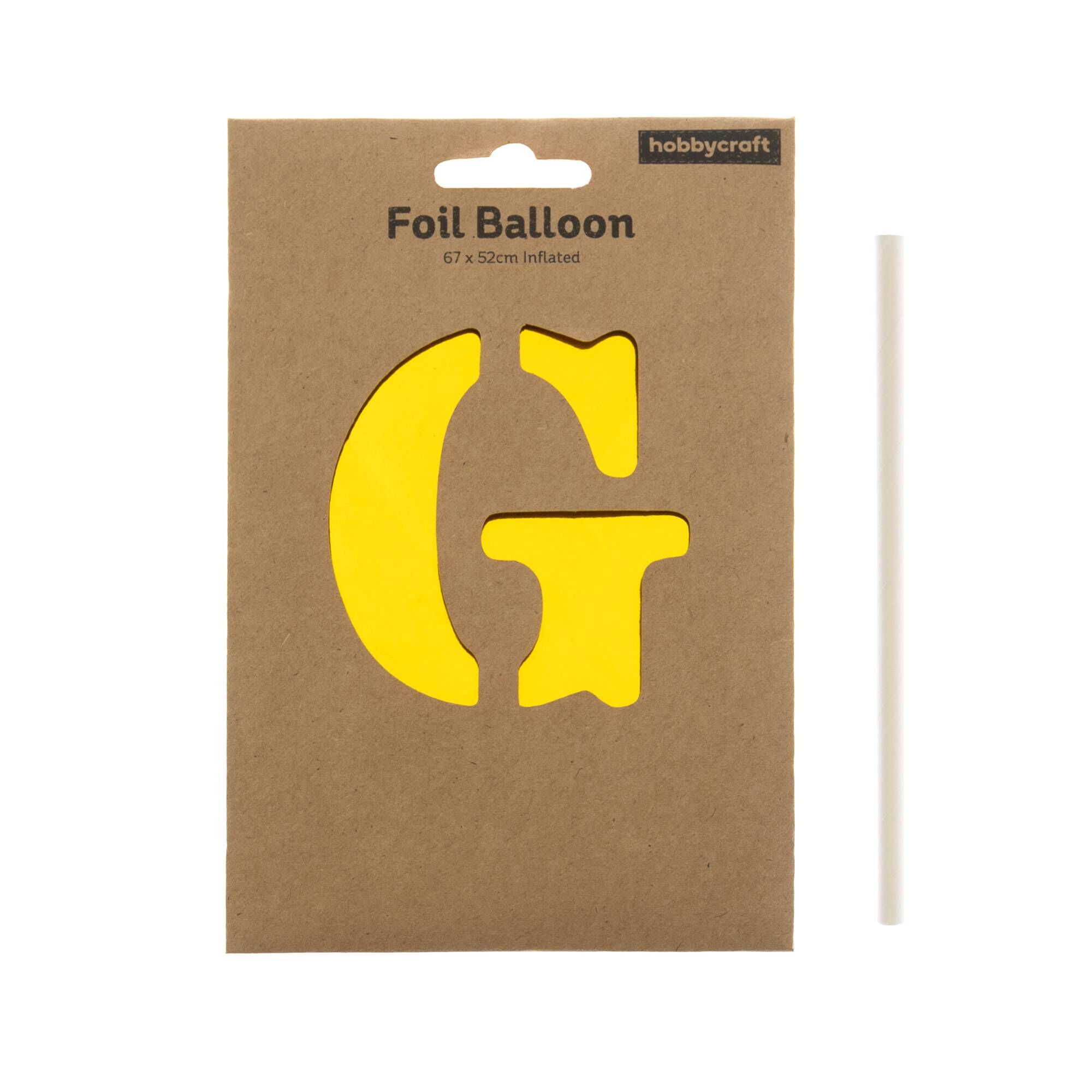 Extra Large Gold Foil Letter G Balloon | Hobbycraft