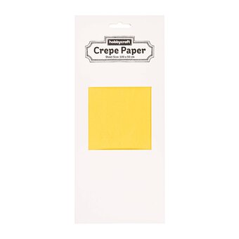 Yellow Crepe Paper 100cm x 50cm | Hobbycraft