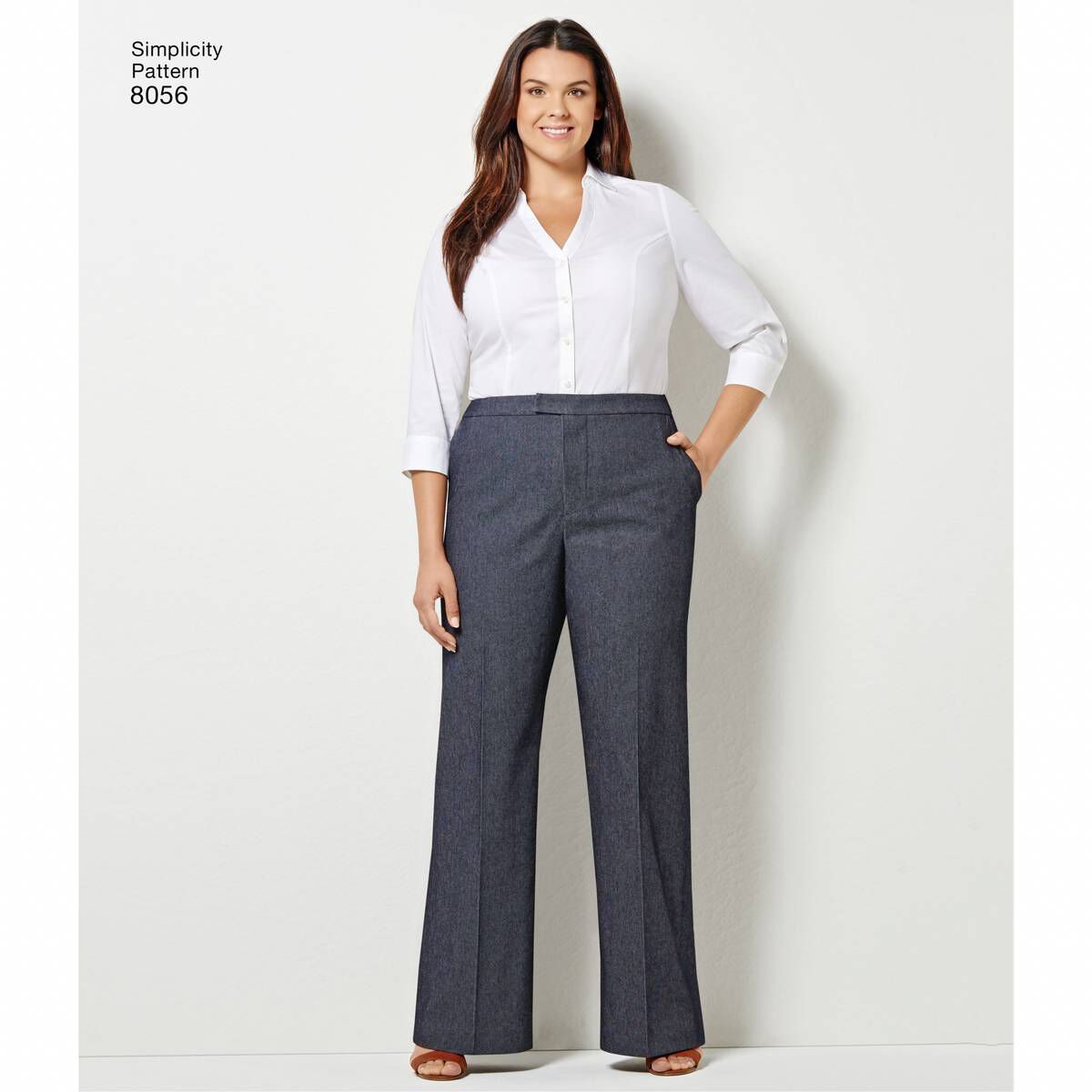 Simplicity Amazing Fit Trousers Sewing Pattern 8056 (10-18) | Hobbycraft