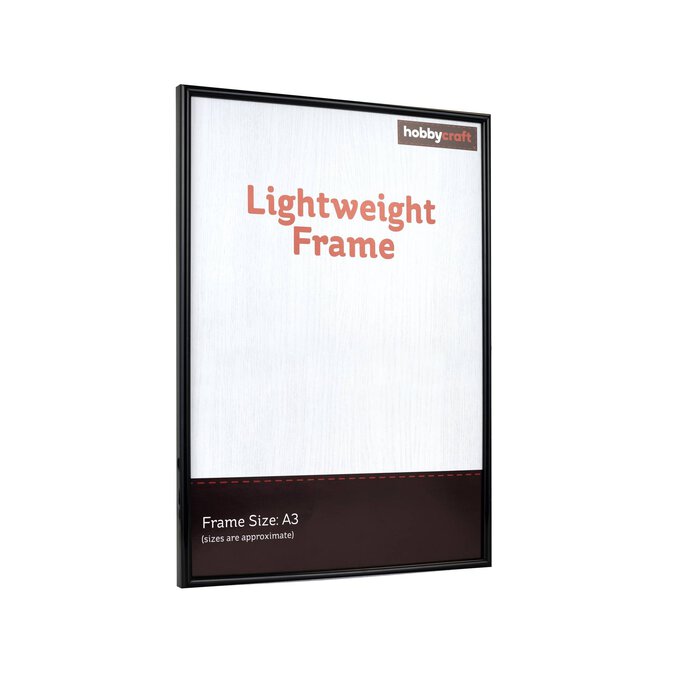 Black Lightweight Frame A3 | Hobbycraft