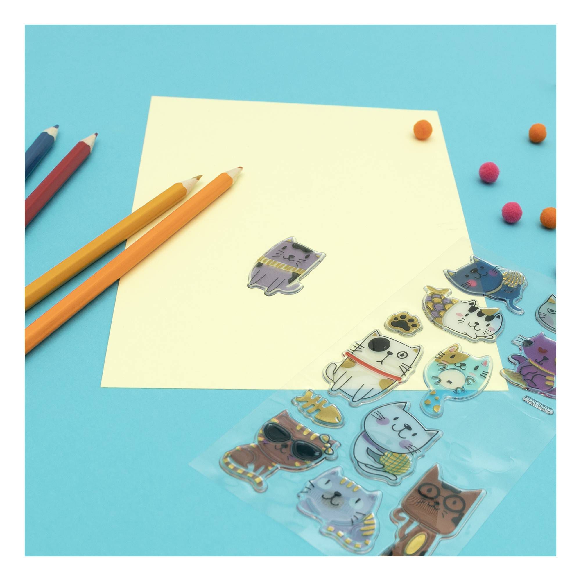 Kitten Gel Stickers | Hobbycraft