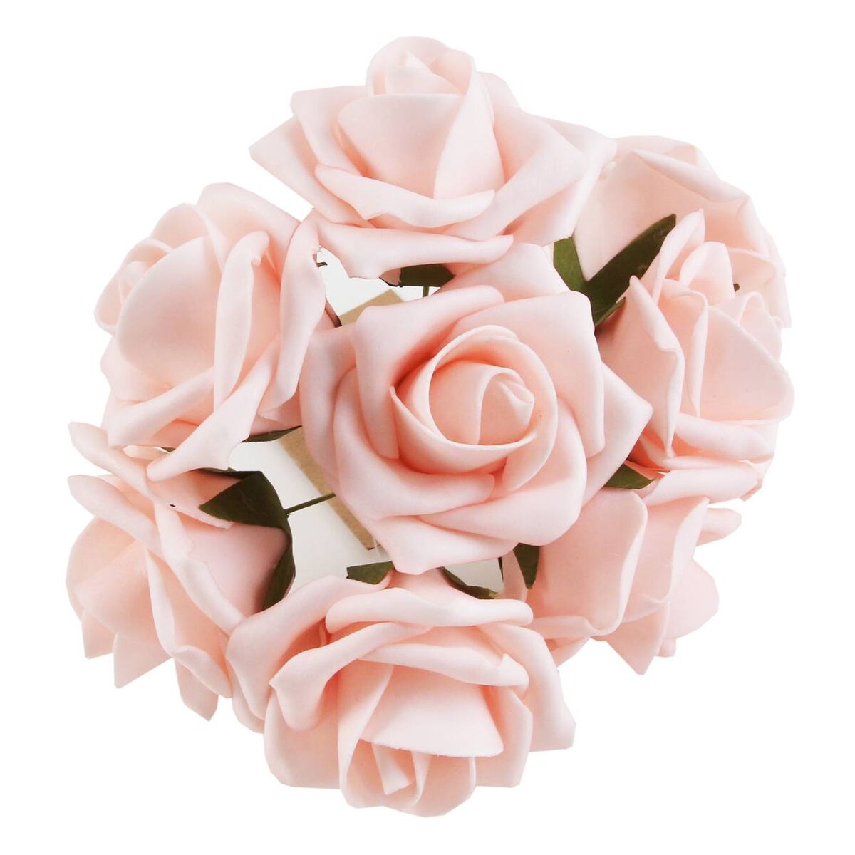 Light Pink Open Rose Bouquet 8 Pieces | Hobbycraft