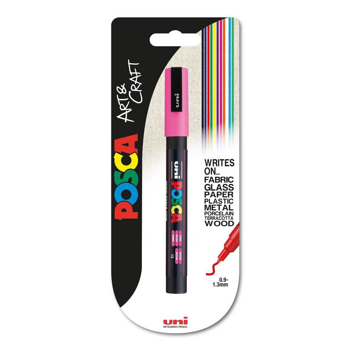 Uni-ball Pink Posca Marker PC-5M | Hobbycraft