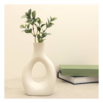 Ceramic Vase with Hole 12.5cm x 18.5cm | Hobbycraft
