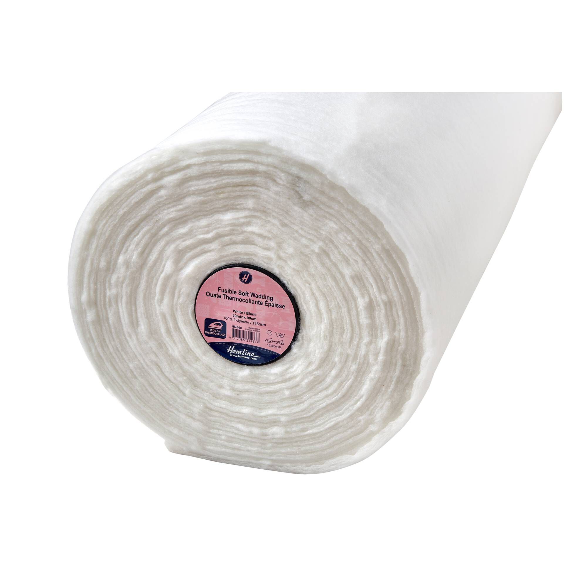 Hemline Fusible Iron-On Soft Wadding by the Metre | Hobbycraft