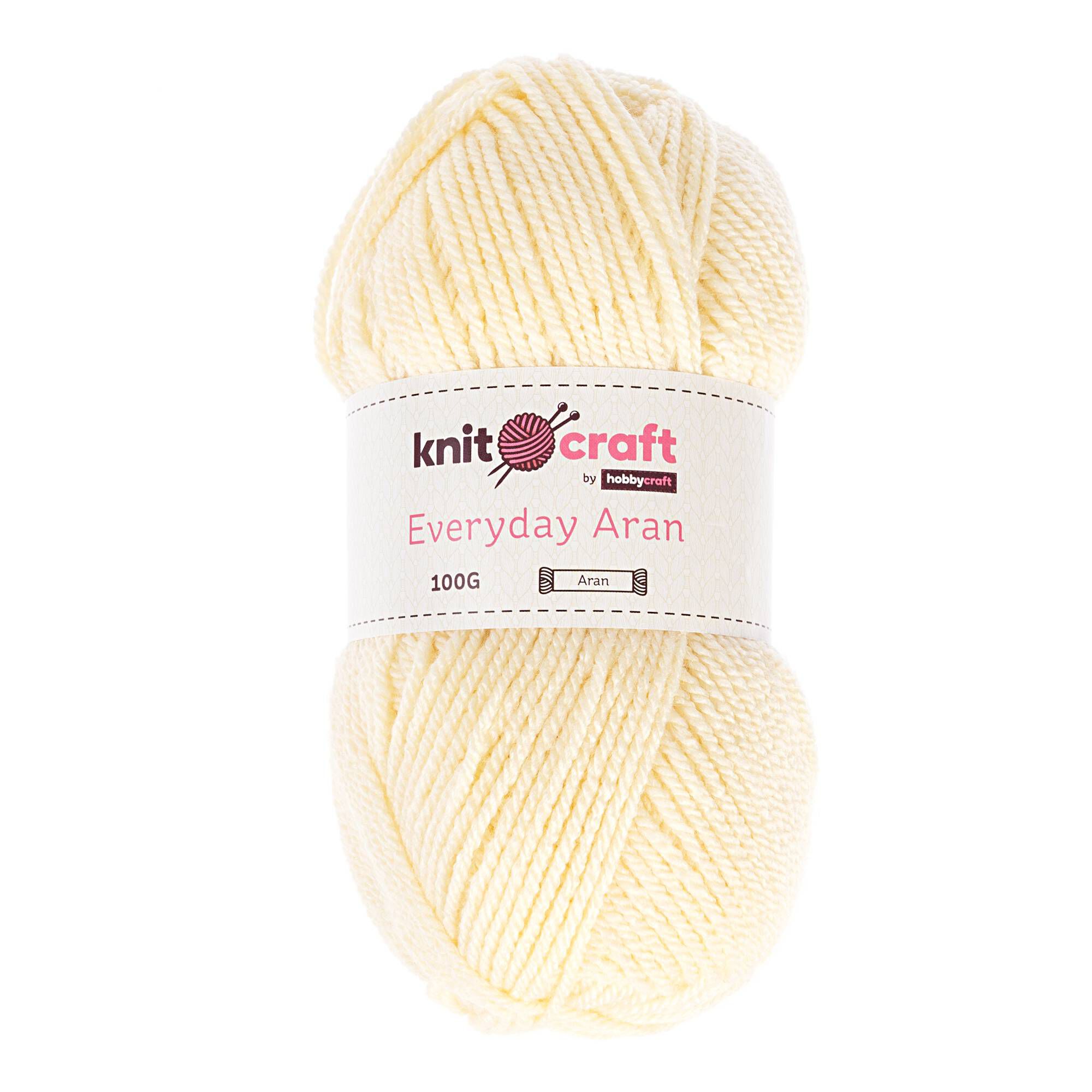 Knitcraft Cream Everyday Aran Yarn 100g | Hobbycraft