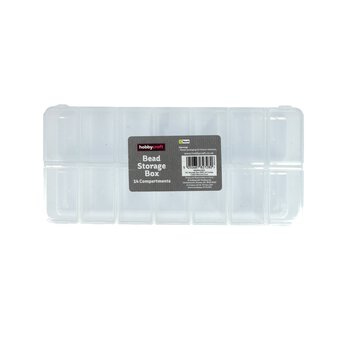 Clear Bead Storage Box 14 Compartments | Hobbycraft