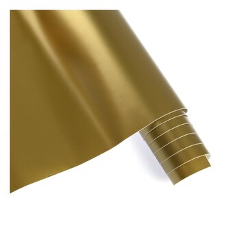 Gold Glossy Permanent Vinyl 12 x 48 Inches | Hobbycraft