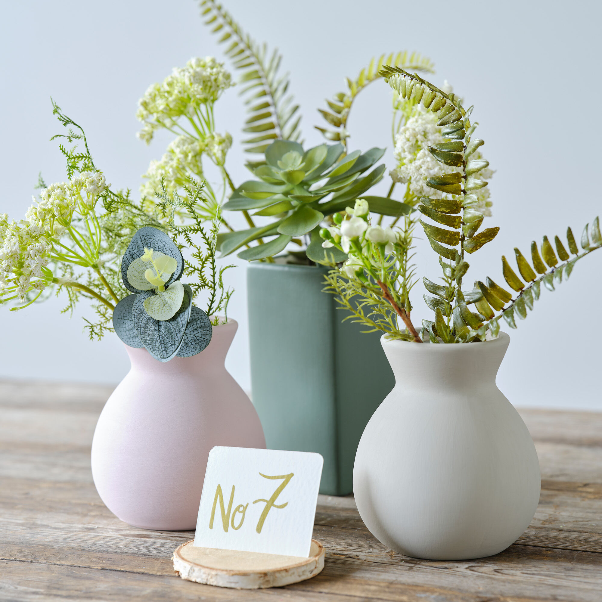 Unglazed Ceramic Square Vase 16cm x 8cm x 8cm | Hobbycraft