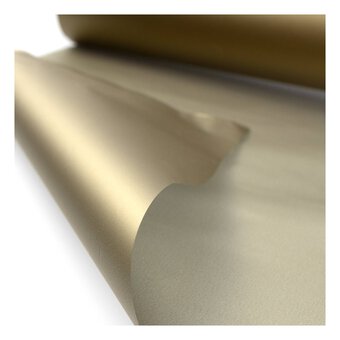 Gold Floral Frosted Wrap 80cm x 250cm | Hobbycraft