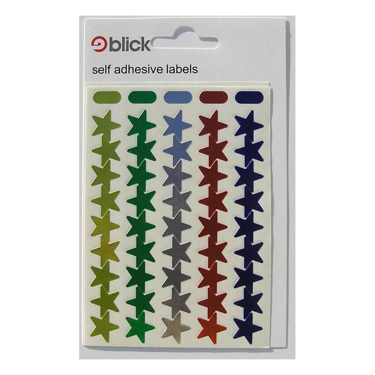 Blick Coloured Stars Labels 90 Pack Metallic | Hobbycraft