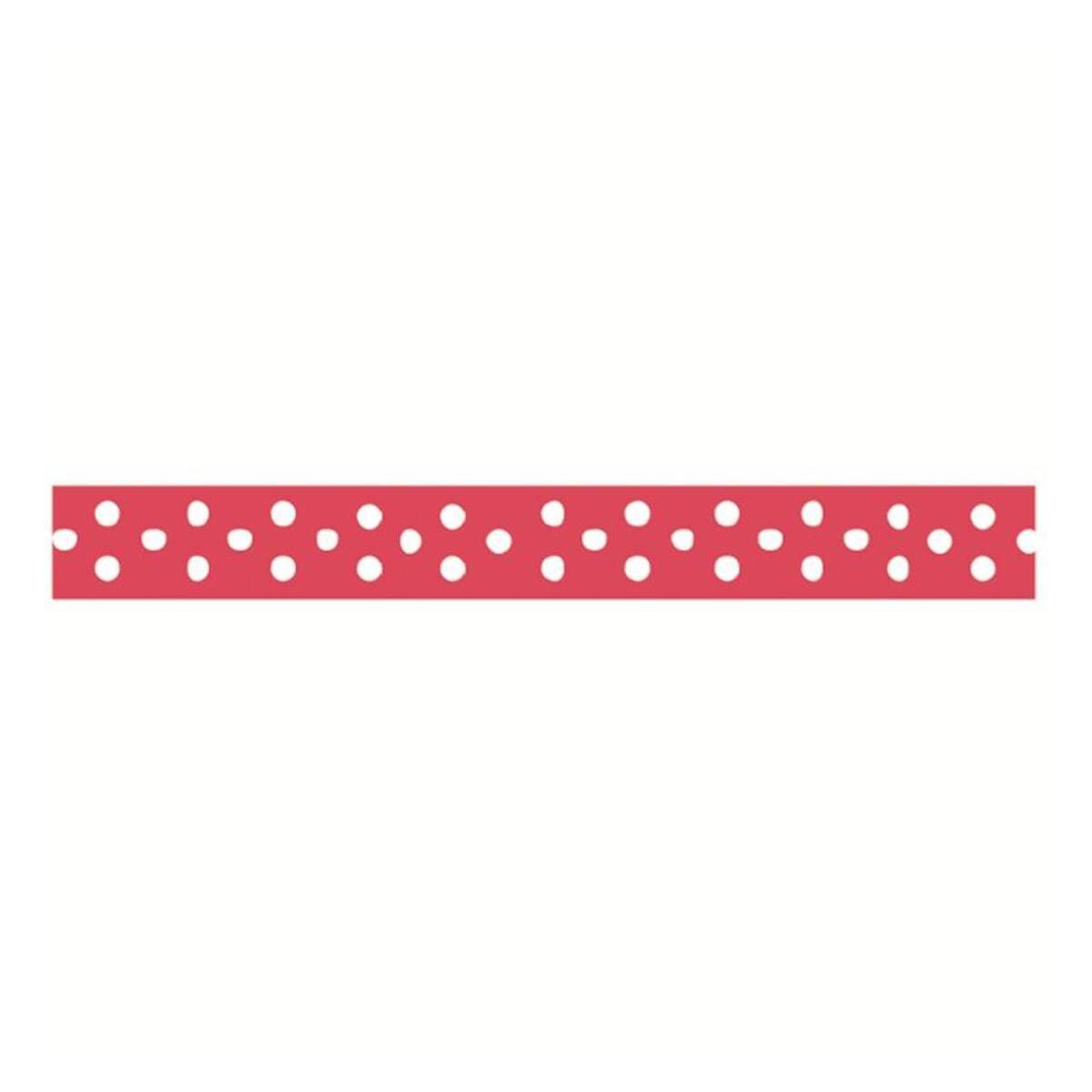 Hot Pink Polka Dot Grosgrain Ribbon 9mm x 5m | Hobbycraft