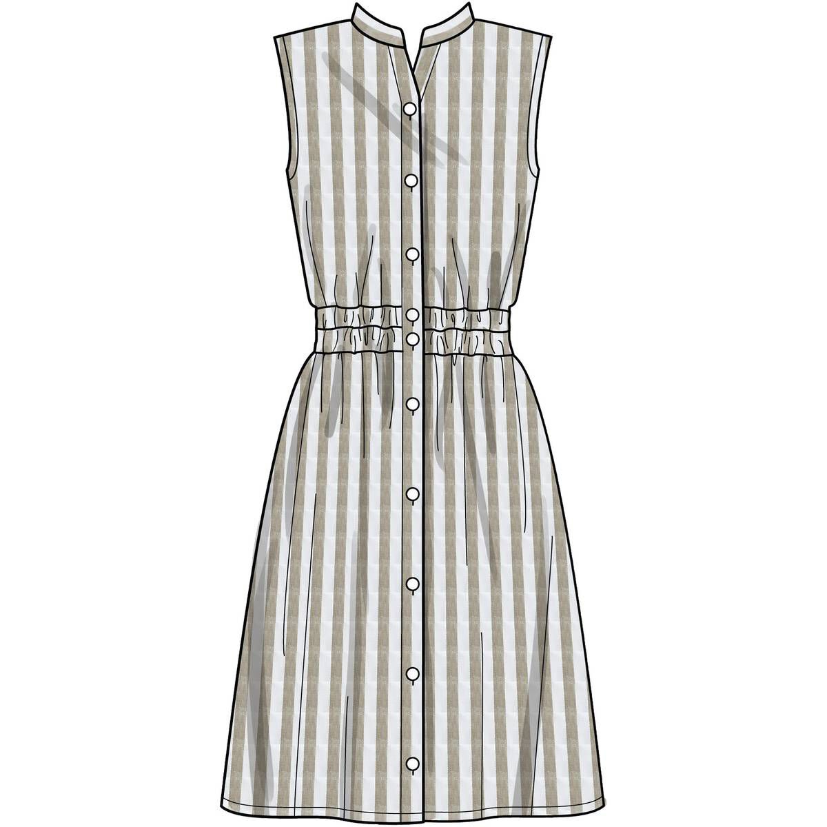 New Look Women's Button Dress Sewing Pattern N6651 | Hobbycraft