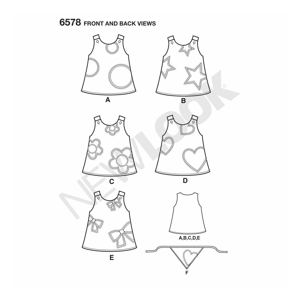 New Look Toddler’s Dress Sewing Pattern 6578 | Hobbycraft