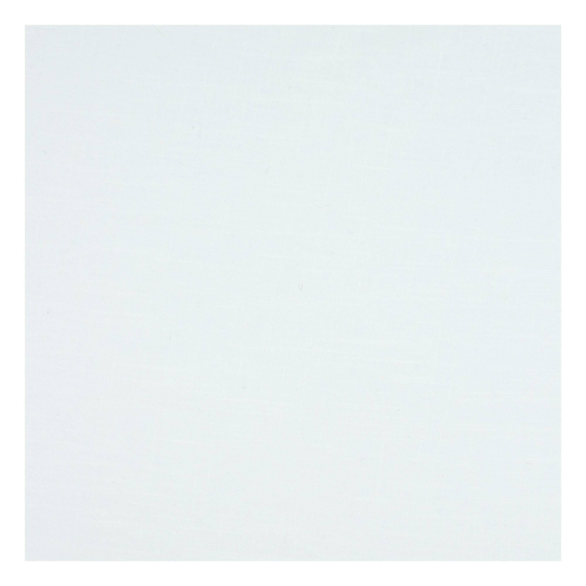 White Linen Blend Fabric by the Metre | Hobbycraft