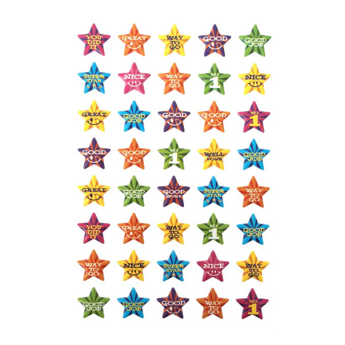 Star Reward Puffy Stickers | Hobbycraft
