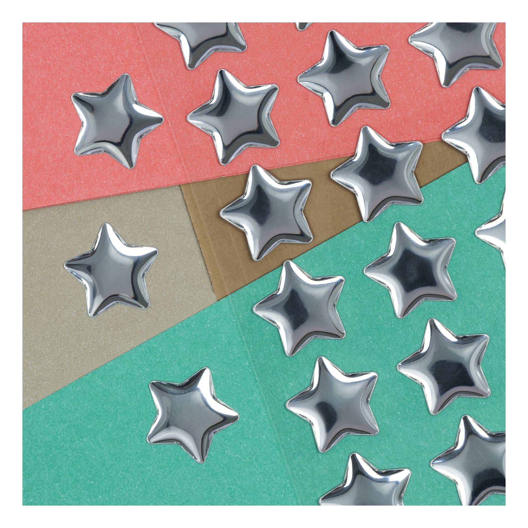Silver Star Epoxy Stickers 36 Pack | Hobbycraft