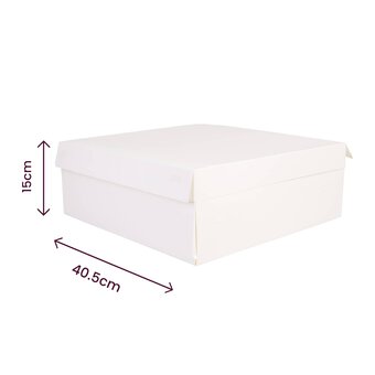 White Cake Box 16 Inches | Hobbycraft