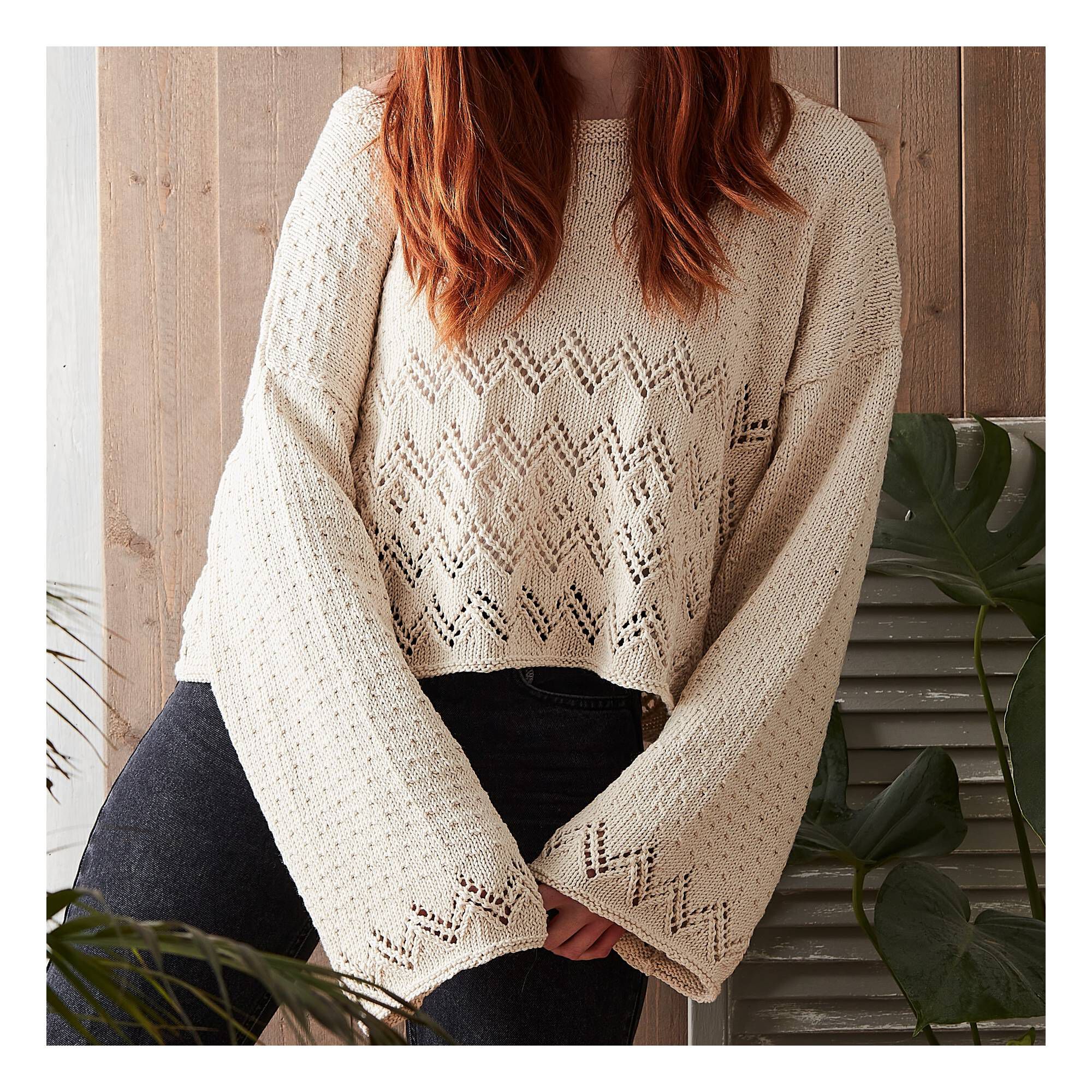 Knitcraft Flared Sleeve Jumper Digital Pattern 0264 | Hobbycraft