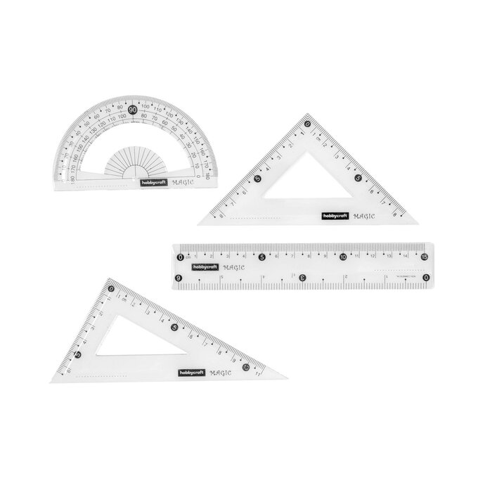 Geometry Set 4 Pieces | Hobbycraft