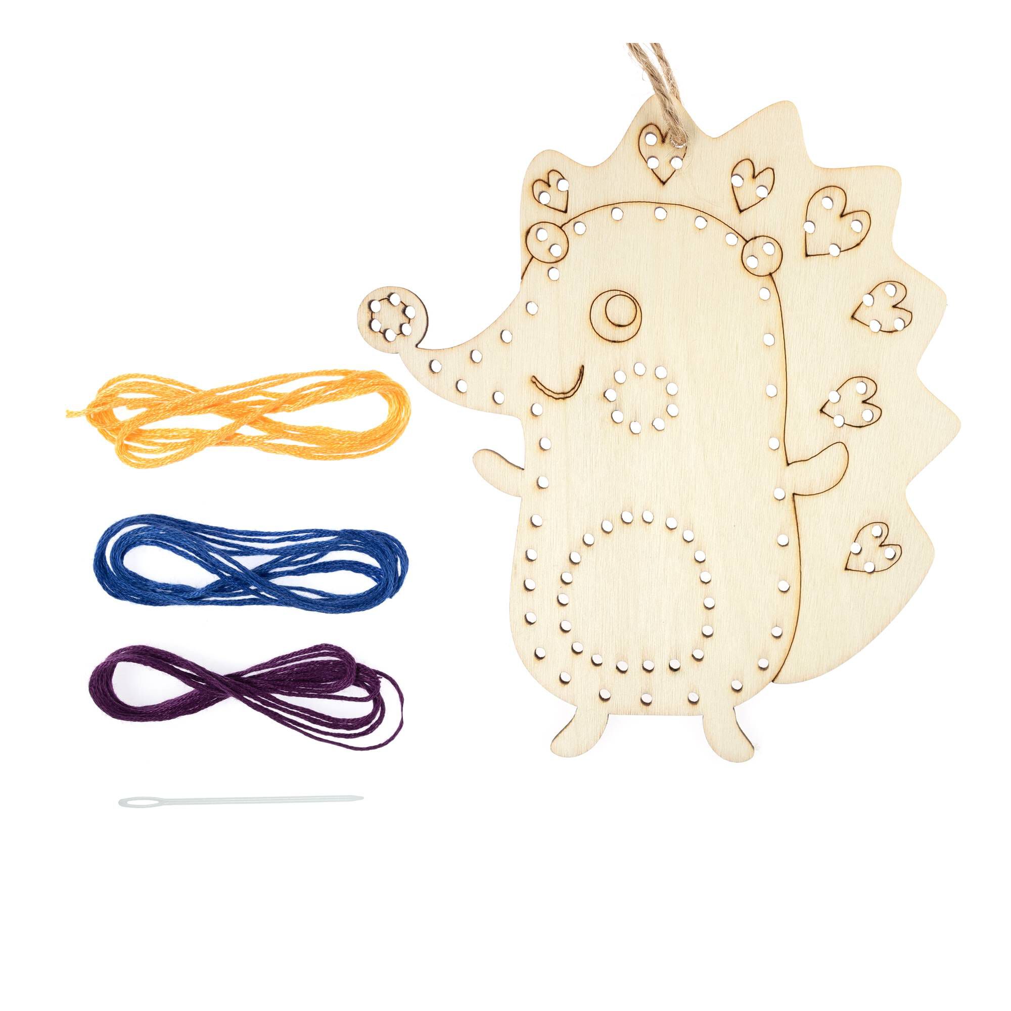 Hedgehog Wooden Threading Kit | Hobbycraft