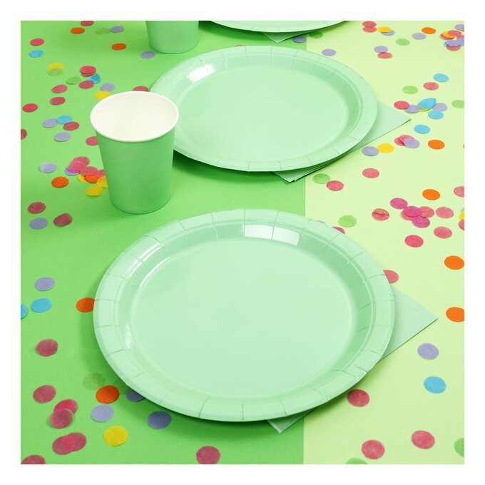 Fresh Mint Paper Plates 8 Pack | Hobbycraft