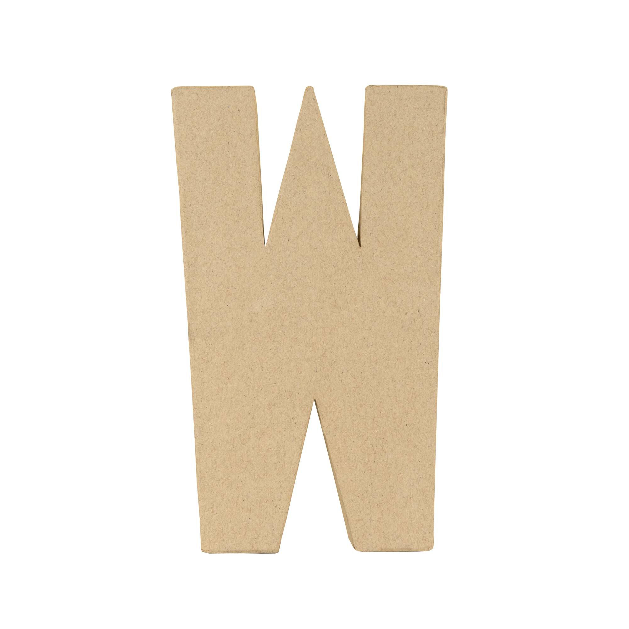 Mache Letter W 20cm | Hobbycraft