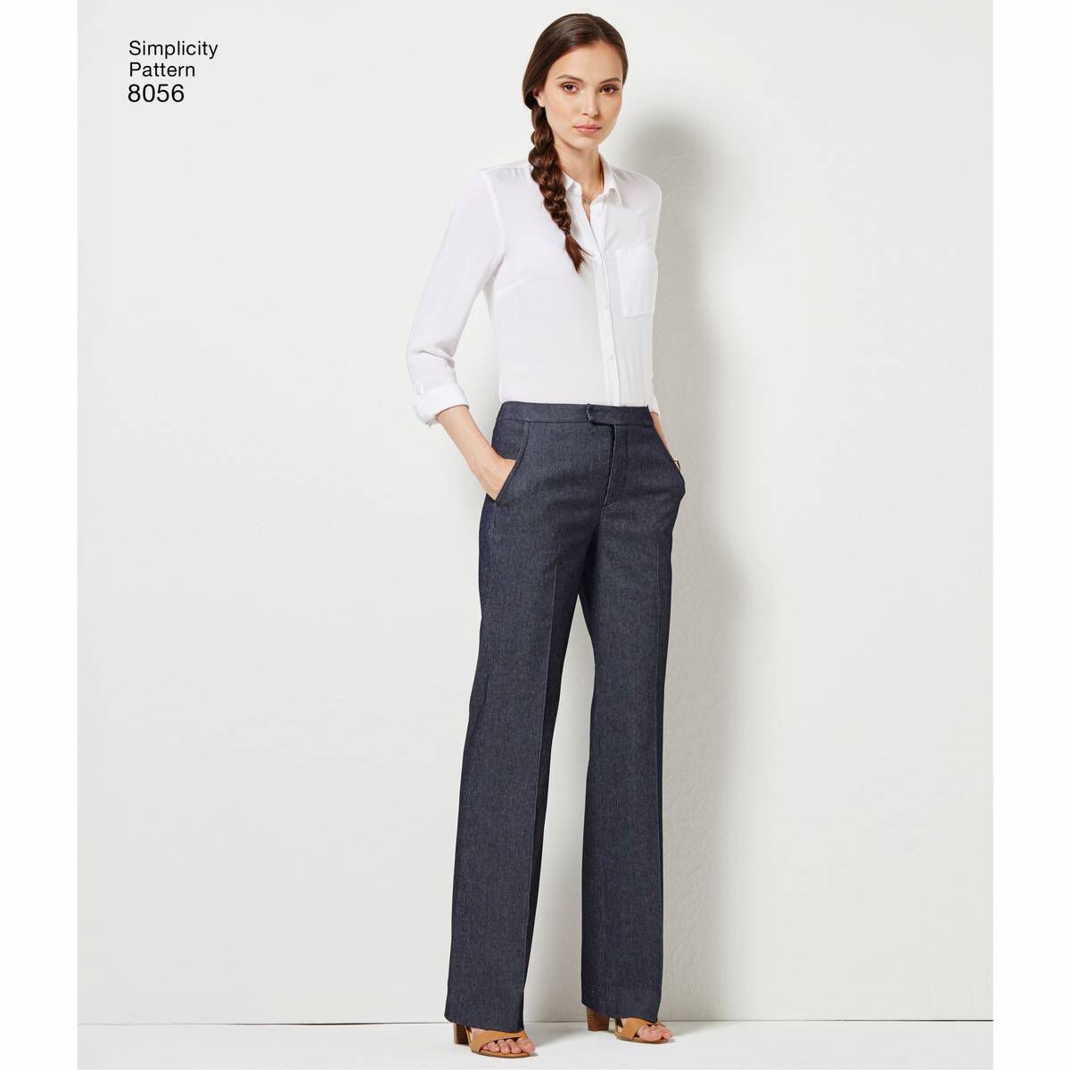 Simplicity Amazing Fit Trousers Sewing Pattern 8056 (10-18) | Hobbycraft