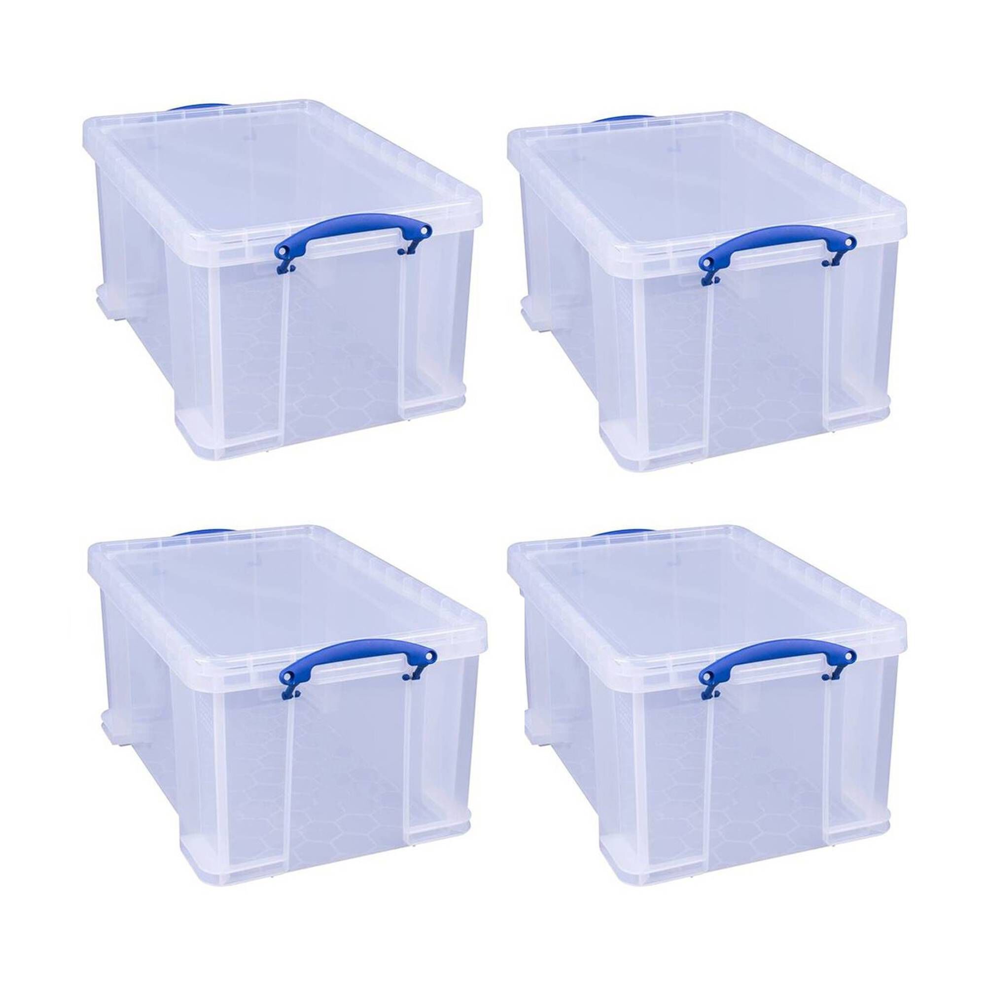 Really Useful Clear Box 48 Litres 4 Pack Bundle | Hobbycraft