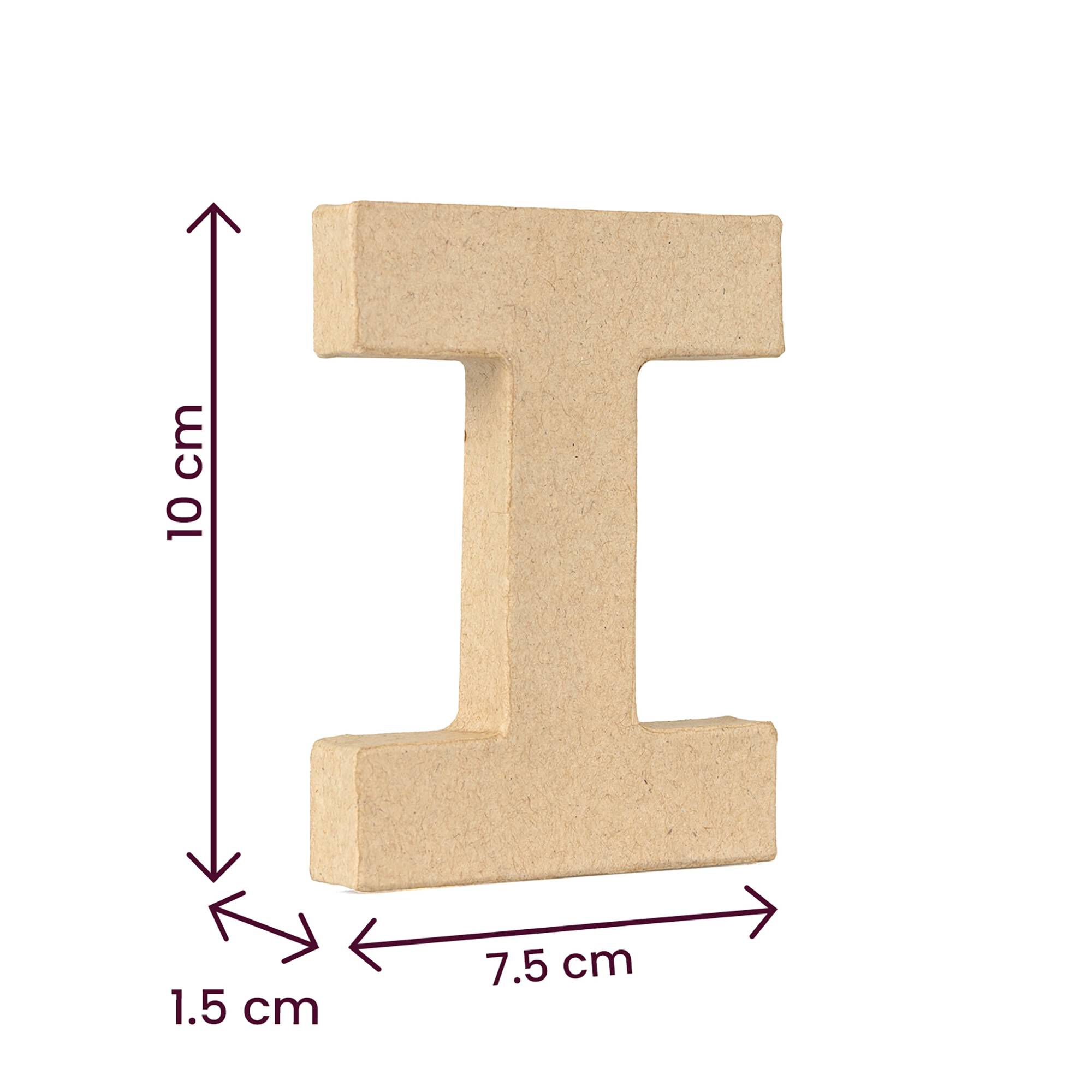 Mini Mache Letter I 10cm | Hobbycraft