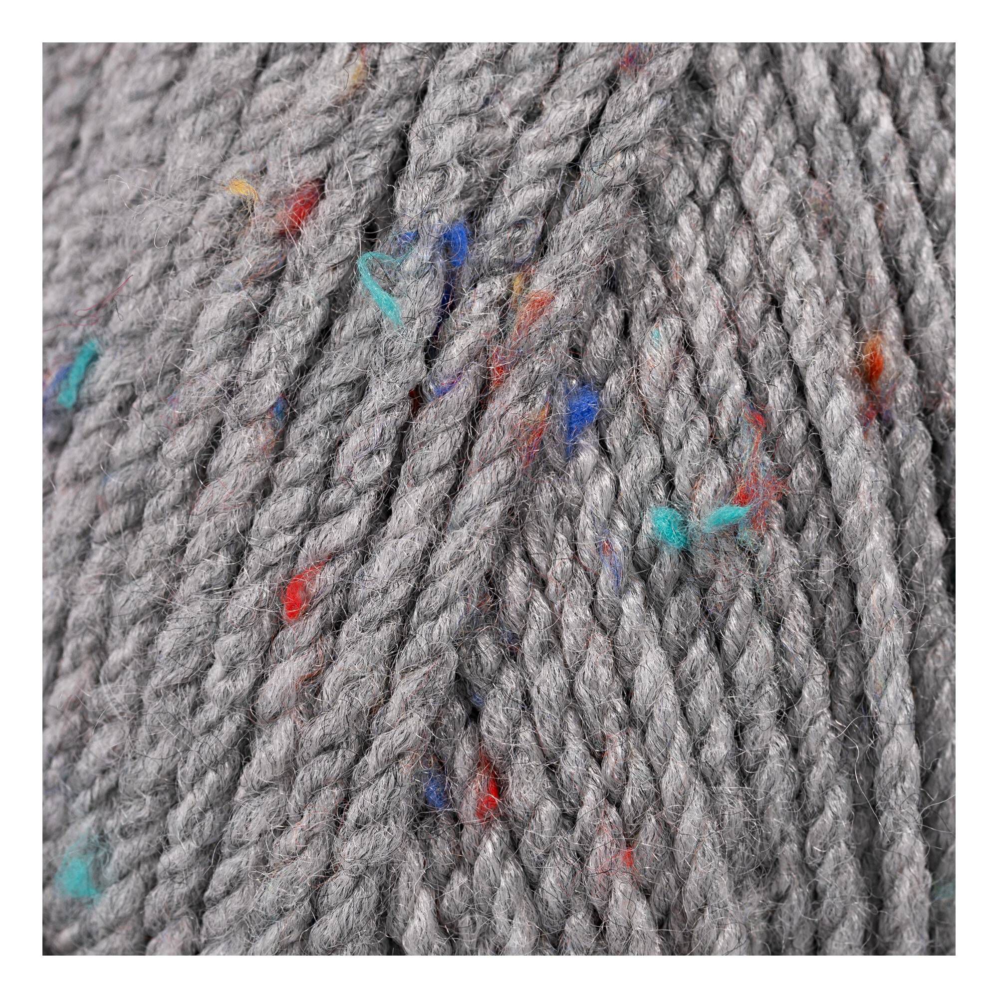 Knitcraft Light Grey Tweed Everyday Aran Yarn 100g | Hobbycraft