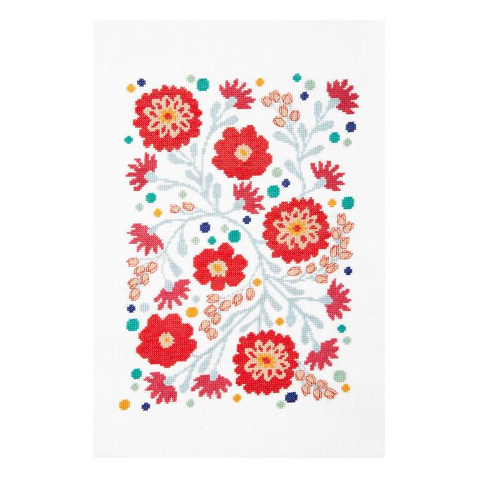 FREE PATTERN DMC Flowers Cross Stitch 0190 | Hobbycraft