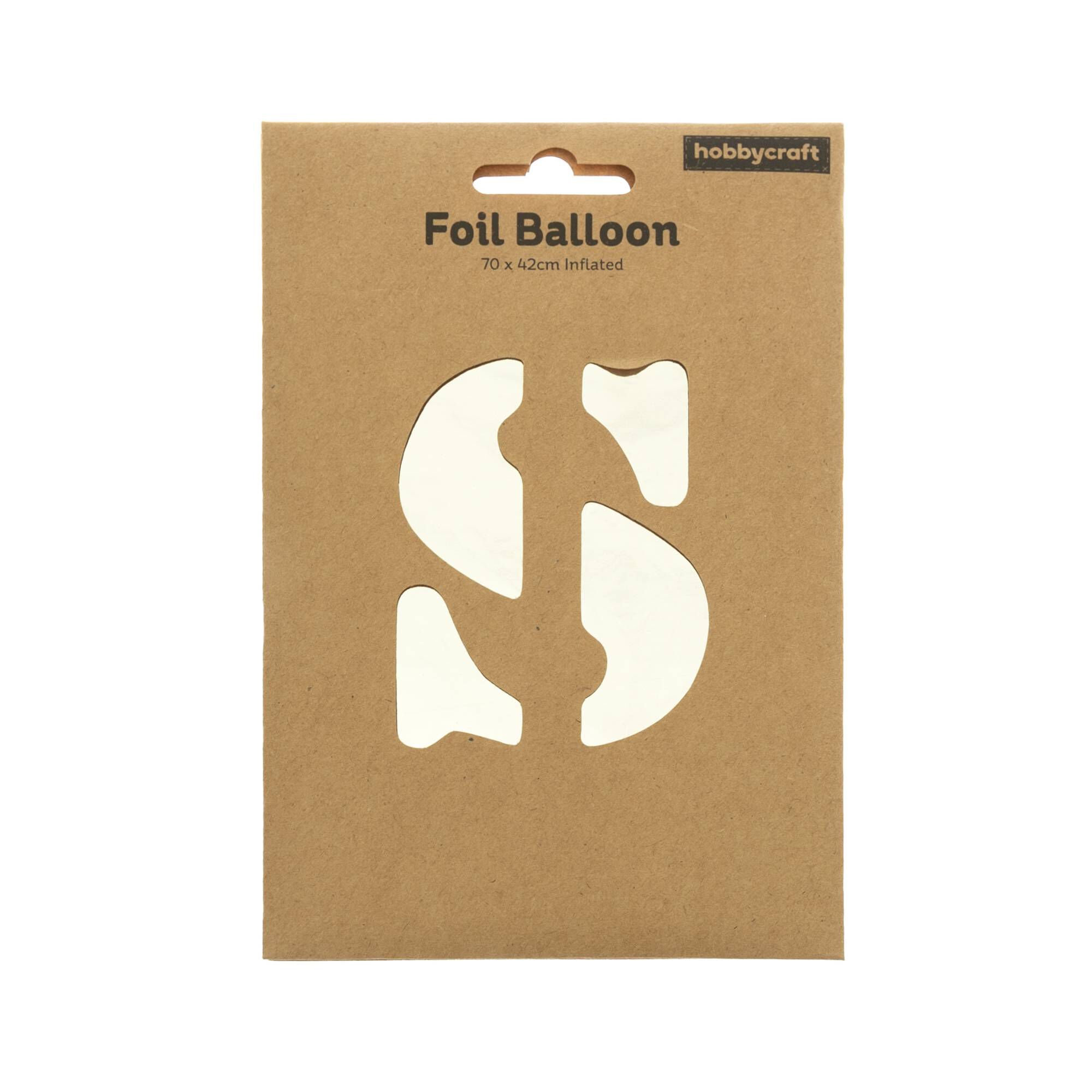 Extra Large Silver Foil Letter S Balloon | Hobbycraft
