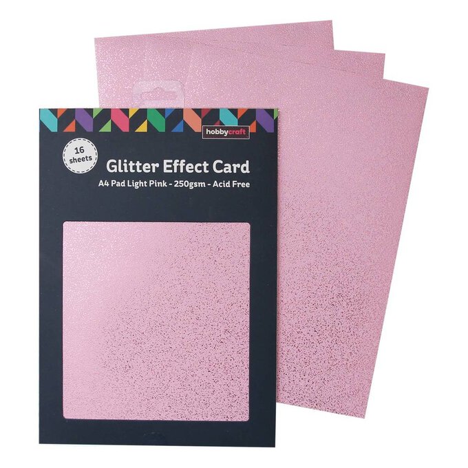 Hot Pink Glitter Paper