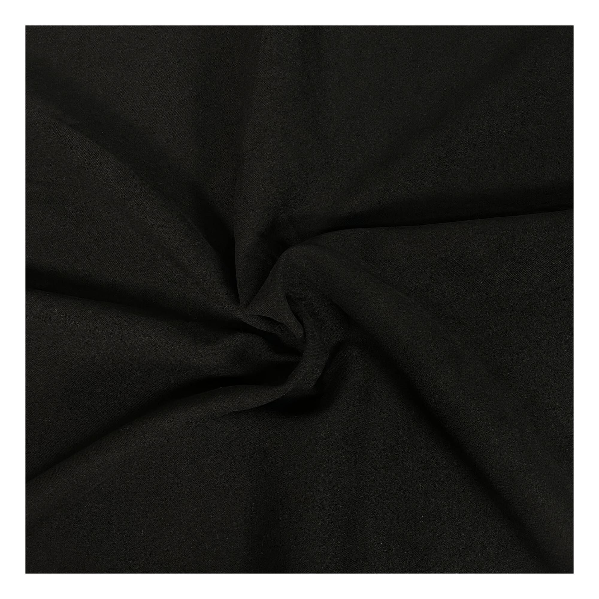 Black Poly Spandex Suede Fabric by the Metre | Hobbycraft