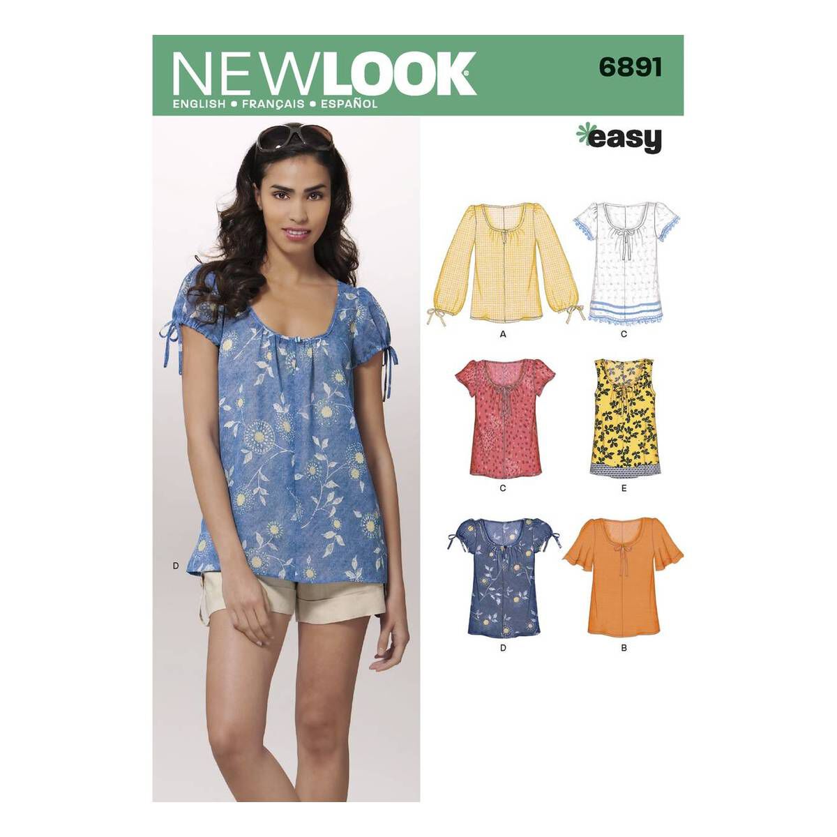 New Look Women's Top Sewing Pattern 6891 | Hobbycraft