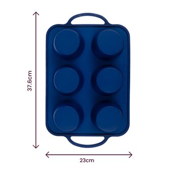 Whisk Jumbo Muffin Wireframed Silicone Bakeware 6 Wells | Hobbycraft