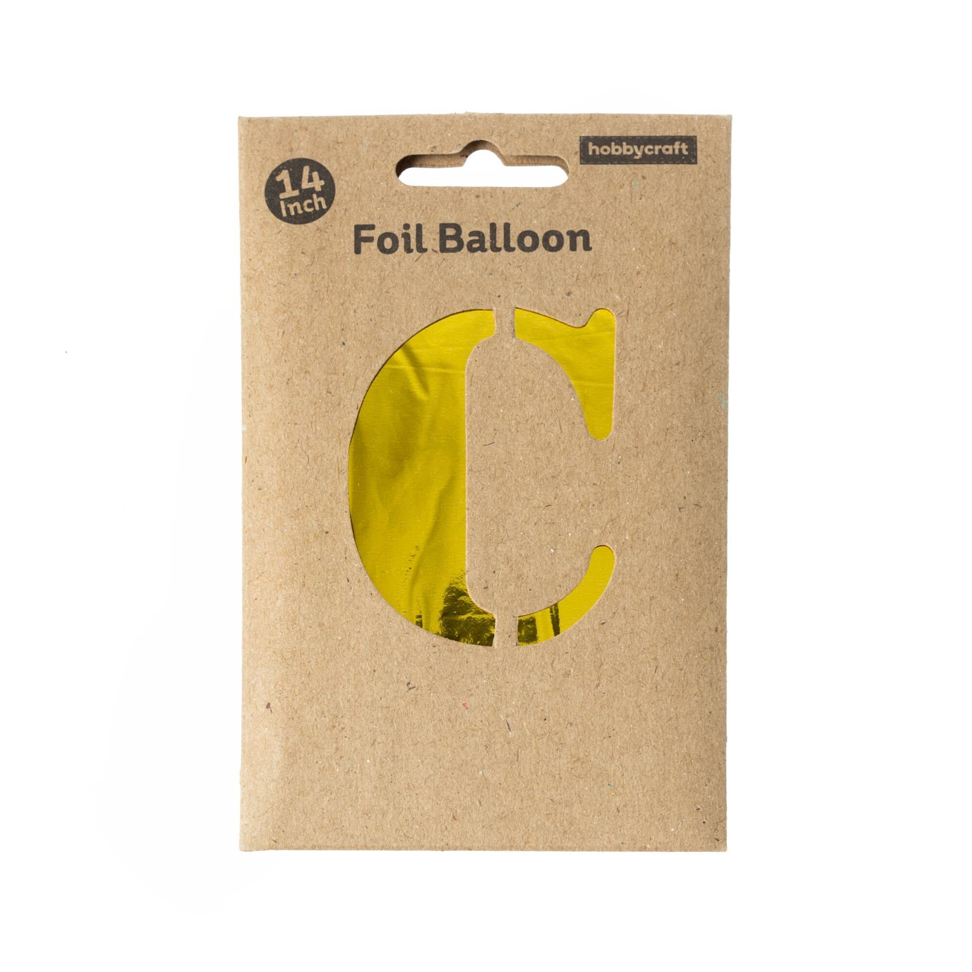 Gold Foil Letter C Balloon | Hobbycraft