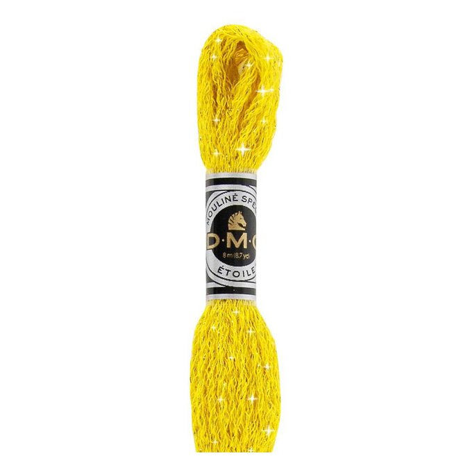 DMC Yellow Mouline Etoile Cotton Thread 8m (C444) | Hobbycraft